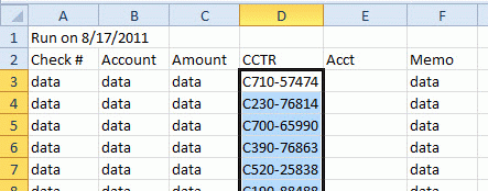 Spreadsheets: Using Text-to-Columns in a Macro | CFO